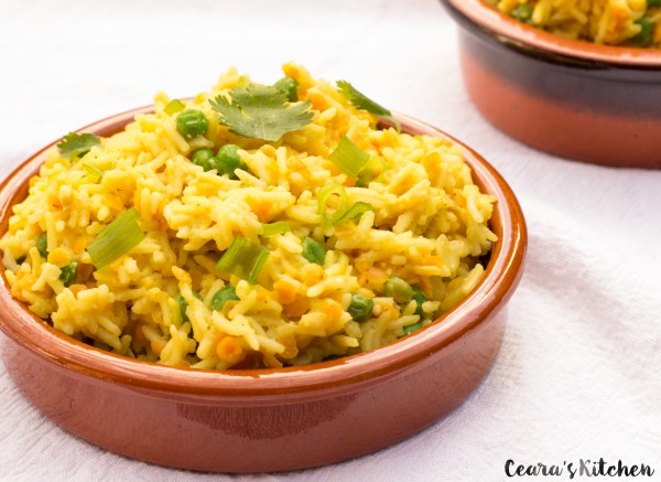 Indian Saffron Yellow Rice Pilaf