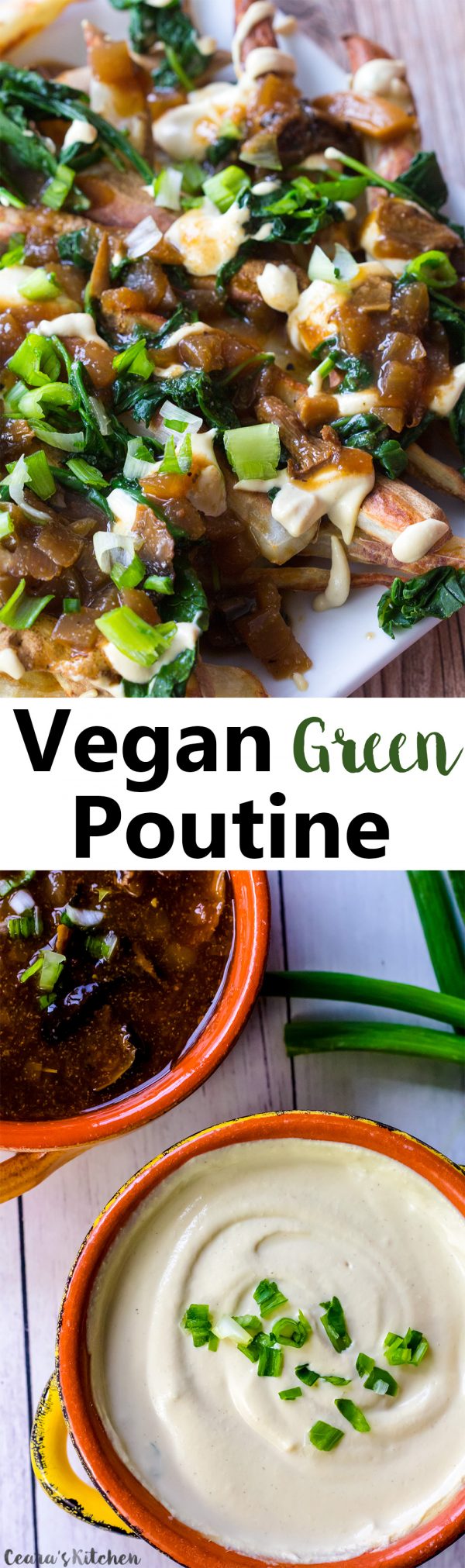Green Vegan Poutine | Ceara's Kitchen